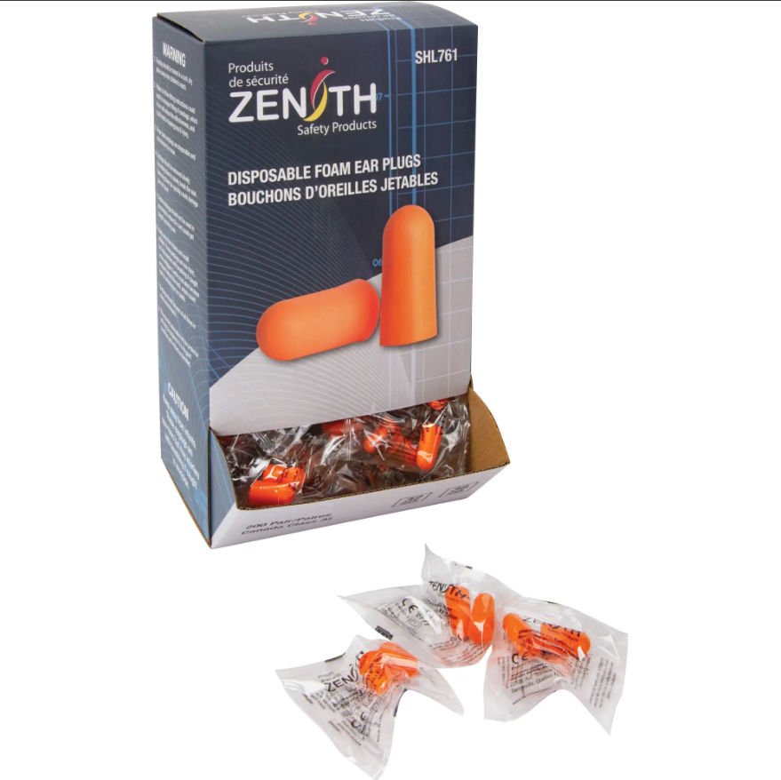 Bouchons d'oreilles en mousse, Paire - Sac en poly - 200 paires - SHL7 ...